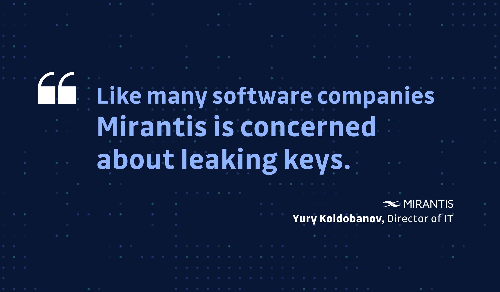 CISO Live with Yury Koldobanov - Director of IT at Mirantis