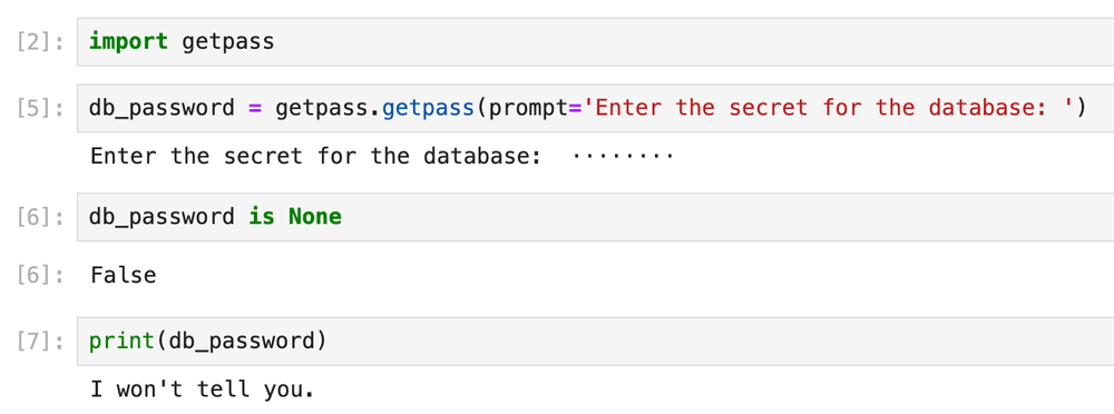 How to Handle Secrets in Jupyter Notebooks