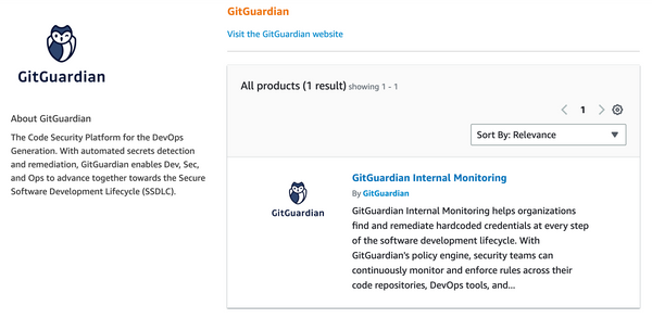 GitGuardian Code Security Platform Now Available on AWS Marketplace